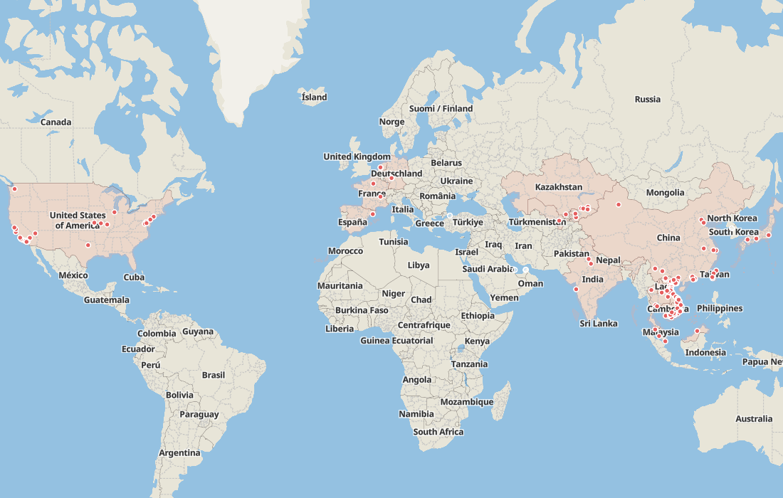 Nguyen Phuong Quy's visited cities map